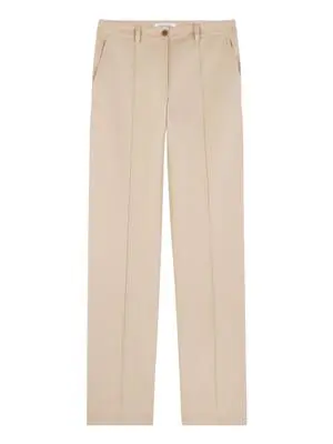 Maison Kitsuné Straight-leg Tailored Trousers - Nude