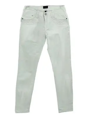 Emporio Armani Embellished Logo Jeans - Gray