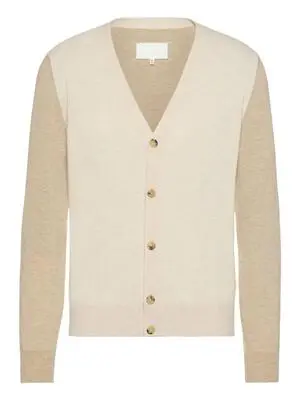 MAISON MARGIELA V-neck Cardigan With Contrast Elbow Patches - Null