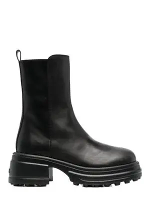 TOD'S Platform Ankle Boots - Black