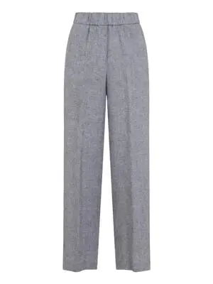 Peserico Elasticated Waist Trousers - Gray
