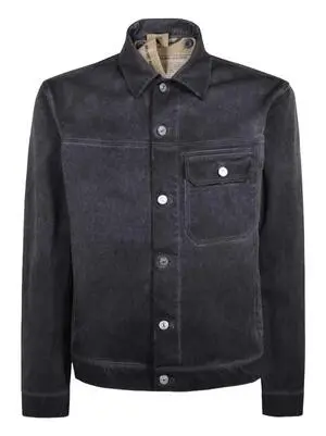 TEN C Long Sleeve Casual Jacket - Black