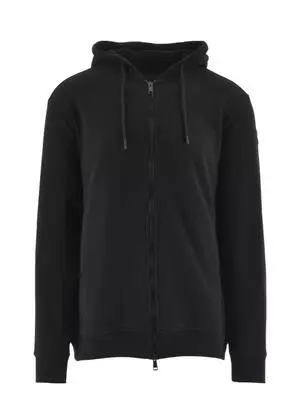 PAUL  SHARK Zip-up Organic Cotton Hoodie - Black
