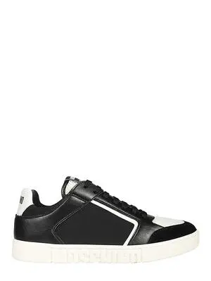Moschino Tie Low-top Sneakers - Black