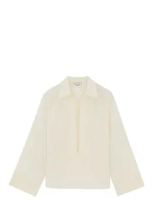 Saint Laurent Vareuse Long-sleeved Shirt - Off-white