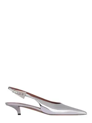 Paris Texas 35mm Slingback Pointed-toe Pumps - Silver