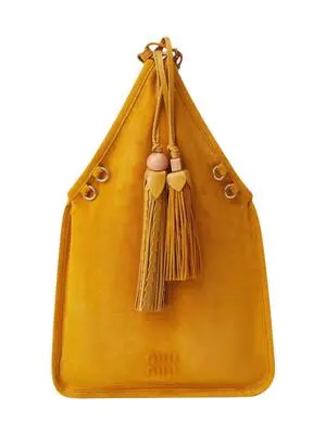 MIU MIU Miu Miu Suede Handbag With Tassels