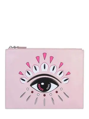 Kenzo Embossed Eye Logo Clutch - Purple