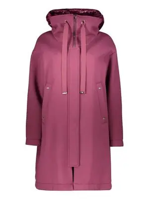 Herno Hooded Zip-up Coat - Pink