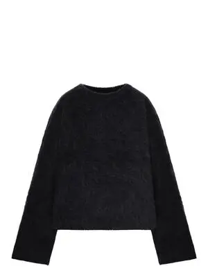 TOTEME Toteme Fluffy Wide-Sleeve Sweater Black