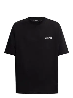VERSACE Versace Logo-Printed Crewneck T-Shirt