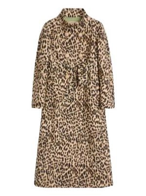 Valentino Garavani Valentino Animal Print Double-Breasted Coat No