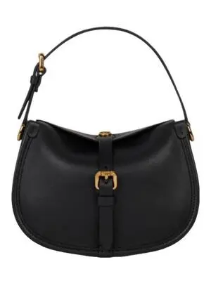 Etro Leather Pony Bag - Black