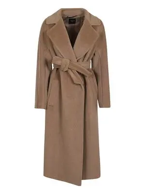 Max Mara Belted Coat - Camel