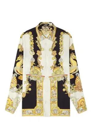 Versace Pattern-printed Button-up Shirt - Multicolor
