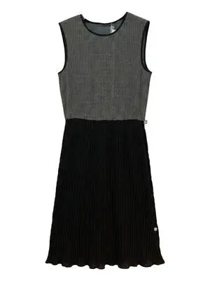 Max Mara Sleeveless Ribbed Round Neck Dress - Black