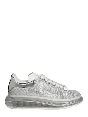 Alexander McQueen Alexander McQueen Oversized Mesh Panelled Sneakers Gray