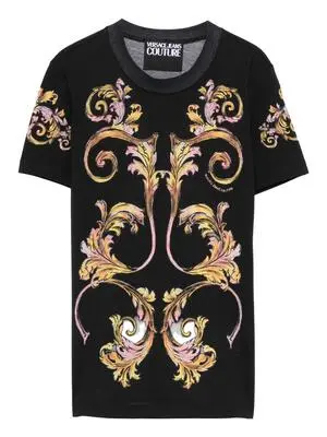 Versace Barocco Print T-shirt - Black
