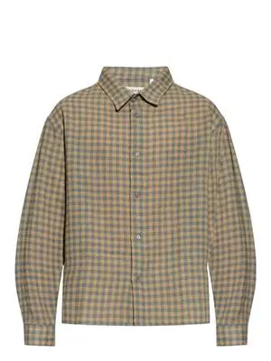 FRAME Checked Buttoned-up Shirt - Gray