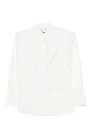 Elisabetta Franchi Double-breasted Blazer - Beige