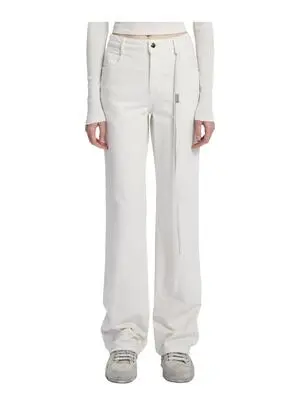 ANN DEMEULEMEESTER Belted Wide-leg Trousers - No