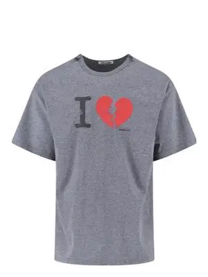 MAGLIANO Broken Heart Printed Crewneck T-shirt - Gray