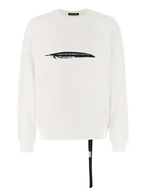ANN DEMEULEMEESTER Crewneck Sweatshirt With Motif Print - No