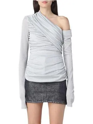 MSGM MSGM Draped One-Shoulder Top With Straight Hem