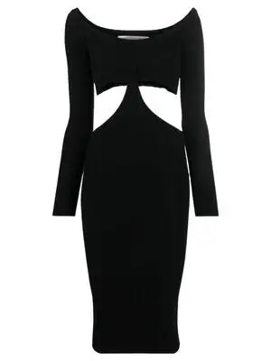 Philosophy Di Lorenzo Serafini Cut-out Detail Knit Dress - Black