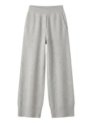 Brunello Cucinelli Knitted Casual Wide-leg Pants - Gray