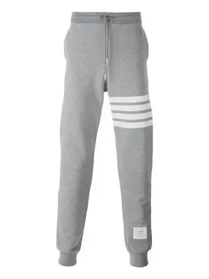 Thom Browne Thom Browne 4-Bar Striped Sweatpants Gray