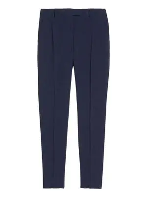 Max Mara Tailored Straight Leg Pants With Waist Loops - Black