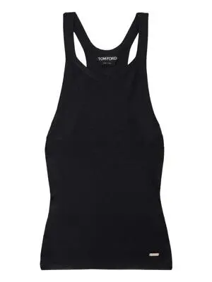 TOM FORD Logo Plaque Tank Top - Black