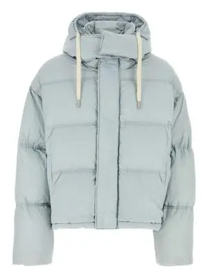 Ami Logo-patch Padded Hooded Jacket - Green