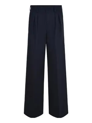 Max Mara Wide-leg Belted Pants - Black