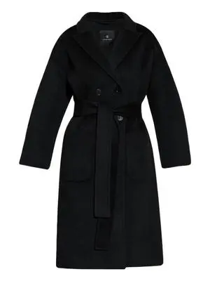 ANINE BING V-neck Double-breasted Coat - Black