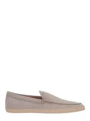 TOD'S Logo Embossed Slip-on Loafers - Nude