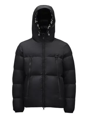 Moncler Zipped Hooded Down Puffer Jacket - Black