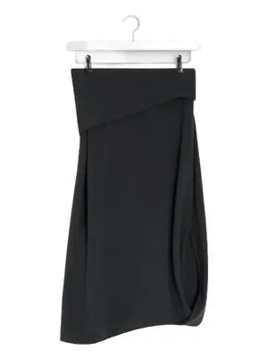 LEMAIRE Twisted Hem Midi Skirt - Anthracite