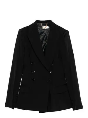 Elisabetta Franchi Double-breasted Blazer - Black