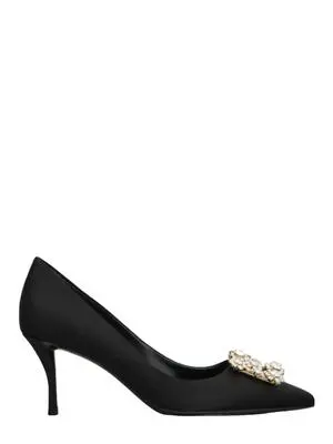 ROGER VIVIER Embellished Pointed Toe Pumps - Black