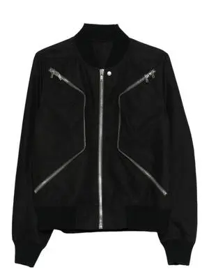 Rick Owens Long-sleeved Zip-up Jacket - Onyx