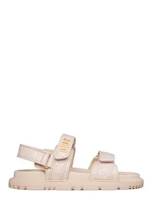 Dior Act Sandals With Gold-toned Logo - Quartz Pink