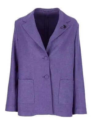 LARDINI Patch Pocket Blazer - Lavender