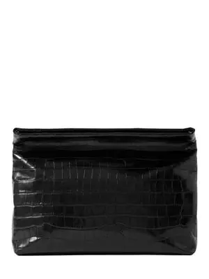 NILI LOTAN Nili Lotan Jerry Croc-Effect Leather Clutch