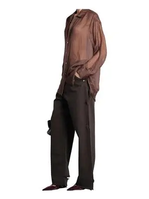 DARKPARK Long-sleeved Buttoned Shirt - Black