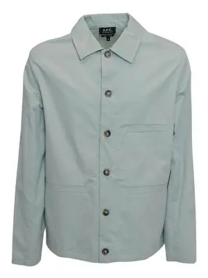 A.p.c. Welt-pocket Long-sleeved Shirt - Gray