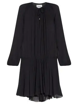 ISABEL MARANT ÉTOILE Isabel Marant Etoile Long Sleeve Drawstring Pleated Dress