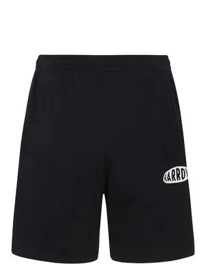 BARROW Logo Print Shorts - Black