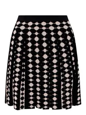 TORY BURCH Tory Burch All-Over Geometric Pattern Pleated Skirt